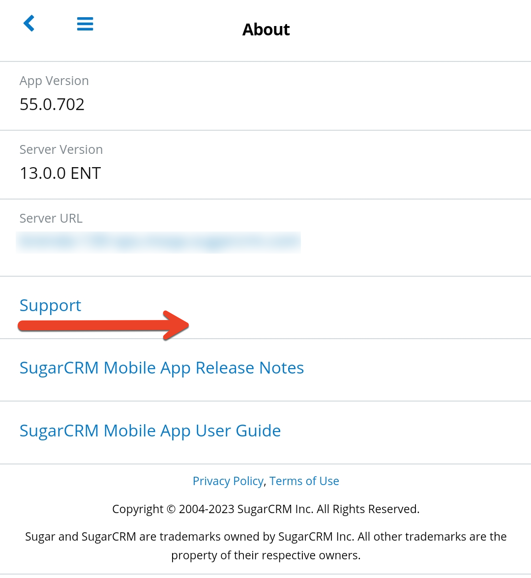 Sending a Log File From the SugarCRM Mobile App - Sugar Support